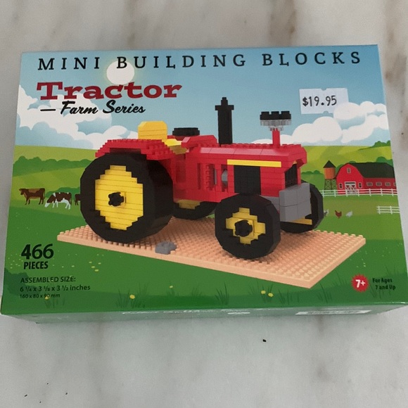 Toys | Lego Type Building Blocks Tractor Euc | Poshmark
